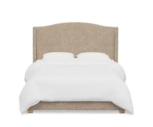 SKYLINE FURNITURE Sparrow & Wren Amalia Bed In Plush Boucle, King - Camel