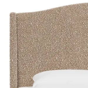 SKYLINE FURNITURE Sparrow & Wren Amalia Bed In Plush Boucle, King - Camel