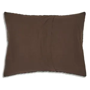 JOHN ROBSHAW Velvet Quilted King Sham - Coffee