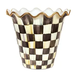 MACKENZIE-CHILDS Courtly Check Jumbo Garden Pot