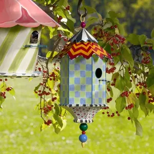 MACKENZIE-CHILDS Flyer's Folly Birdhouse