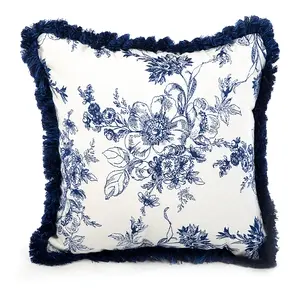 MACKENZIE-CHILDS Indigo Villa Outdoor Throw Pillow, 20 X 20 - Multi