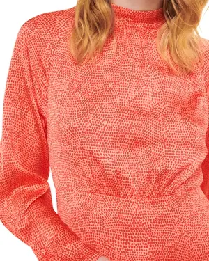 Whistles Pebble Spot Print Midi Dress