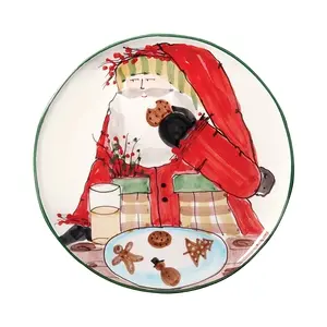 VIETRI Old St. Nick Cookie Platter - Multi