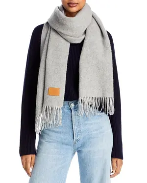 Vince Double Face Cashmere Scarf - Gray