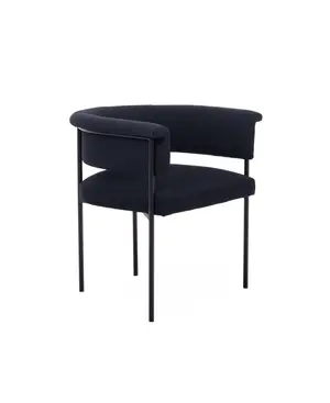 TOV FURNITURE Taylor Performance Linen Dining Chair - Black