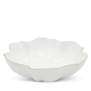 TWIG NEW YORK Amelie Brushed Serving Salad Bowl - Gold