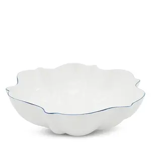 Twig New York Amelie Serving Salad Bowl - Blue/white