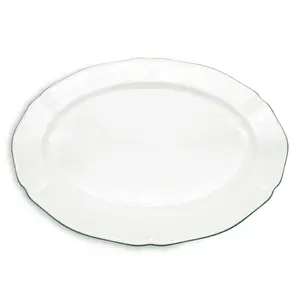 TWIG NEW YORK Amelie 14 Oval Platter - Green/white