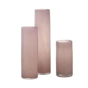 JAMIE YOUNG CO. Gwendolyn Hand Blown Set Of 3 Vases - Pink