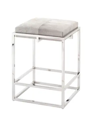 JAMIE YOUNG CO. Shelby Hide Stool - Grey
