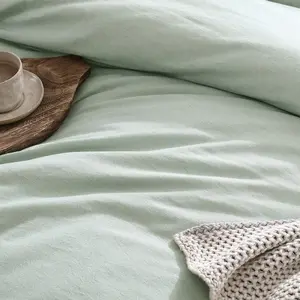 Dkny Pure Washed Duvet Cover Set, King - Sage