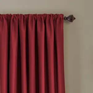 ELRENE HOME FASHIONS All Seasons Blackout Curtain Panel, 52 X 84 - Rouge
