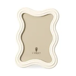L'Objet Ripple Enamel Frame, 4 X 6 - White