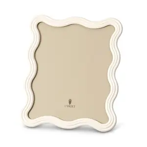 L'Objet Ripple Enamel Frame, 8 X 10 White