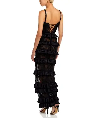 V. CHAPMAN Cassia Lace Corset Gown