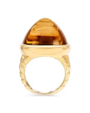Marina B 18k Yellow Gold Tigella Citrine Ring