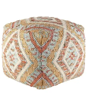 SURYA Luanda Pouf - Rust