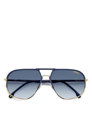 Carrera Eyewear 60mm Aviator Sunglasses - Blue/blue Gradient
