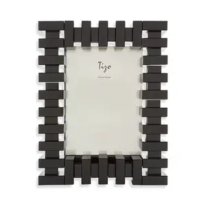 TIZO Black Crystal Glass Frame, 5 X 7 - Brown