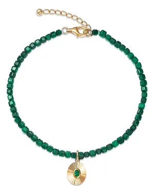 Bloomingdale'S Emerald Charm Bracelet