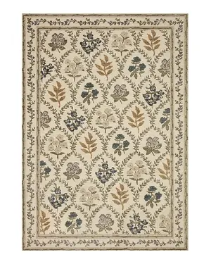 RIFLE PAPER CO. Fiore Fio-04 Area Rug, 7'10 X 10 - Ivory