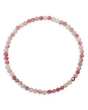 ZOE LEV Rhodocrosite Bead Bracelet - Pink