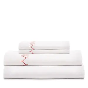 JOHN ROBSHAW Stitch Sheet Set, Queen - Coral