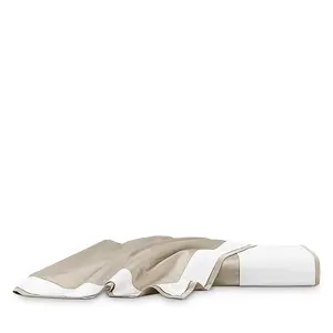 Frette Flying Sateen Duvet Cover, King Exclusive - Sand/white