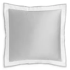 Frette Flying Sateen Euro Sham Exclusive - Grey Cliff/white
