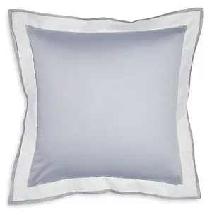 Frette Flying Sateen Euro Sham Exclusive - Light Azure/milk