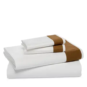 Frette Flying Sateen Sheet Set, King Exclusive - Milk/hazelnut