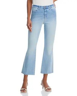 L'Agence Kendra Mid-rise Cropped Flare Jeans