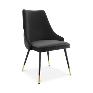 MODWAY Adorn Tufted Performance Velvet Dining Side Chair - Black