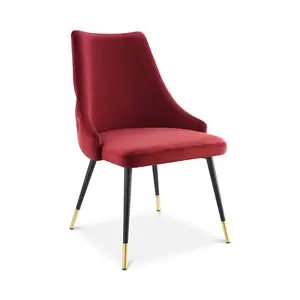 MODWAY Adorn Tufted Performance Velvet Dining Side Chair - Maroon