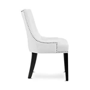 MODWAY Marquis Faux Leather Dining Chair - White