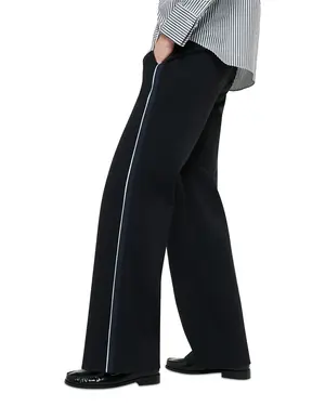 Whistles Edie Striped Straight Leg Pants