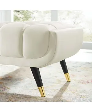 MODWAY Adept 60 Performance Velvet Bench - Ivory