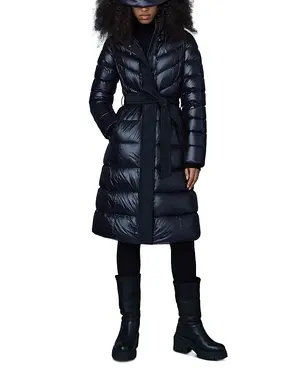 Mackage Coralia Hooded Down Puffer Coat - Black