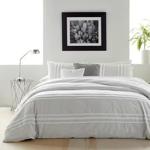 Dkny Chenille Stripe Comforter Set, Full/queen - White