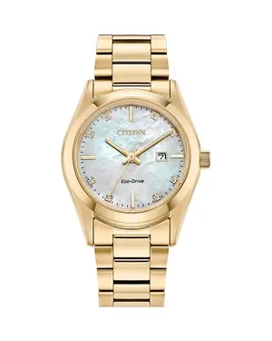 Citizen Eco-drive 33mm Watch - White/gold