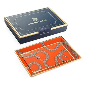 Jonathan Adler Eden Rectangular Snake Tray - Orange