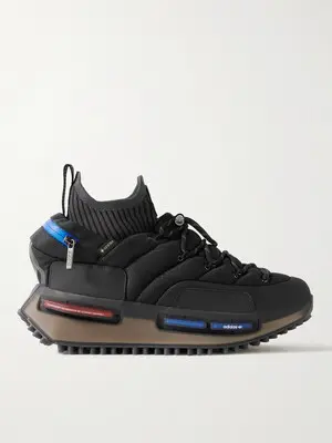 Moncler Adidas Originals Nmd Runner Gore-tex High-top Sneakers - Black