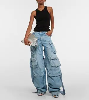 Attico Cutout Cargo Jeans