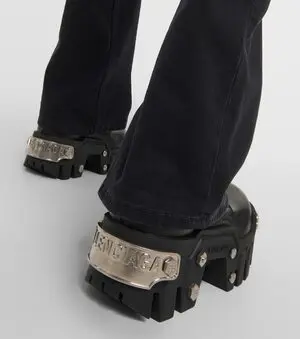 Balenciaga Bulldozer Leather Ankle Boots