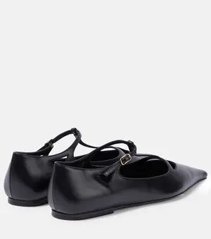 THE ROW Cyd Leather Ballet Flats
