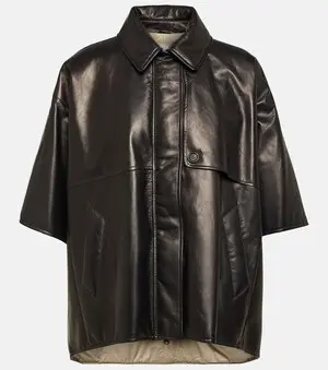 Brunello Cucinelli Leather Overshirt