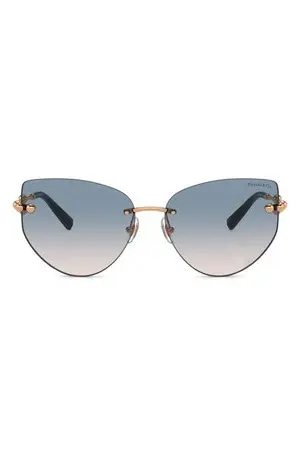 Tiffany & Co. Tiffany & Co. 60mm Butterfly Sunglasses Rose Gold