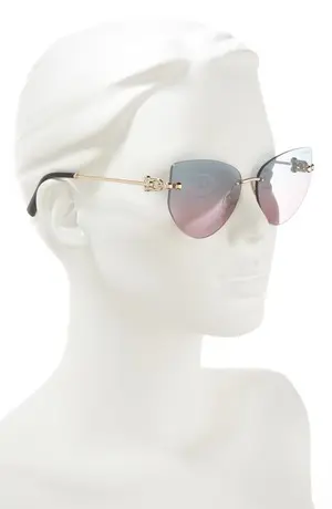 Tiffany & Co. 60mm Butterfly Sunglasses - Violet