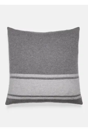 Vince Cashmere Jersey Pillow - Grey